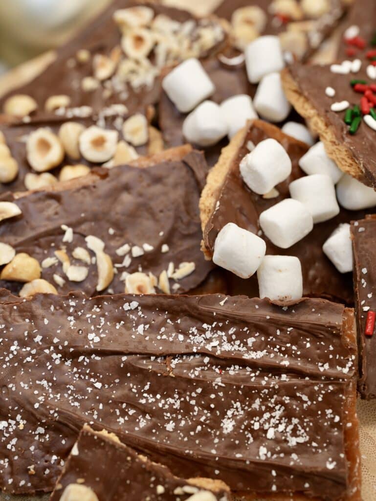 Easy Graham Cracker Chocolate Toffee - NATALIE LINDA